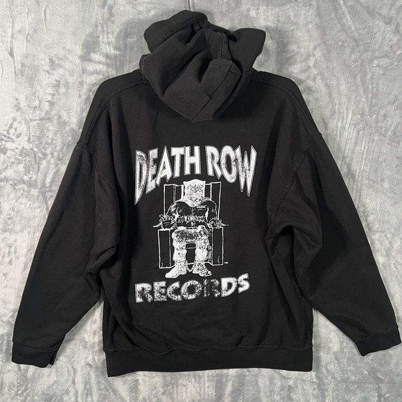 Shirts | Death Row Records Hoodie Mens Large Xl Black Hip Hop Rap ...